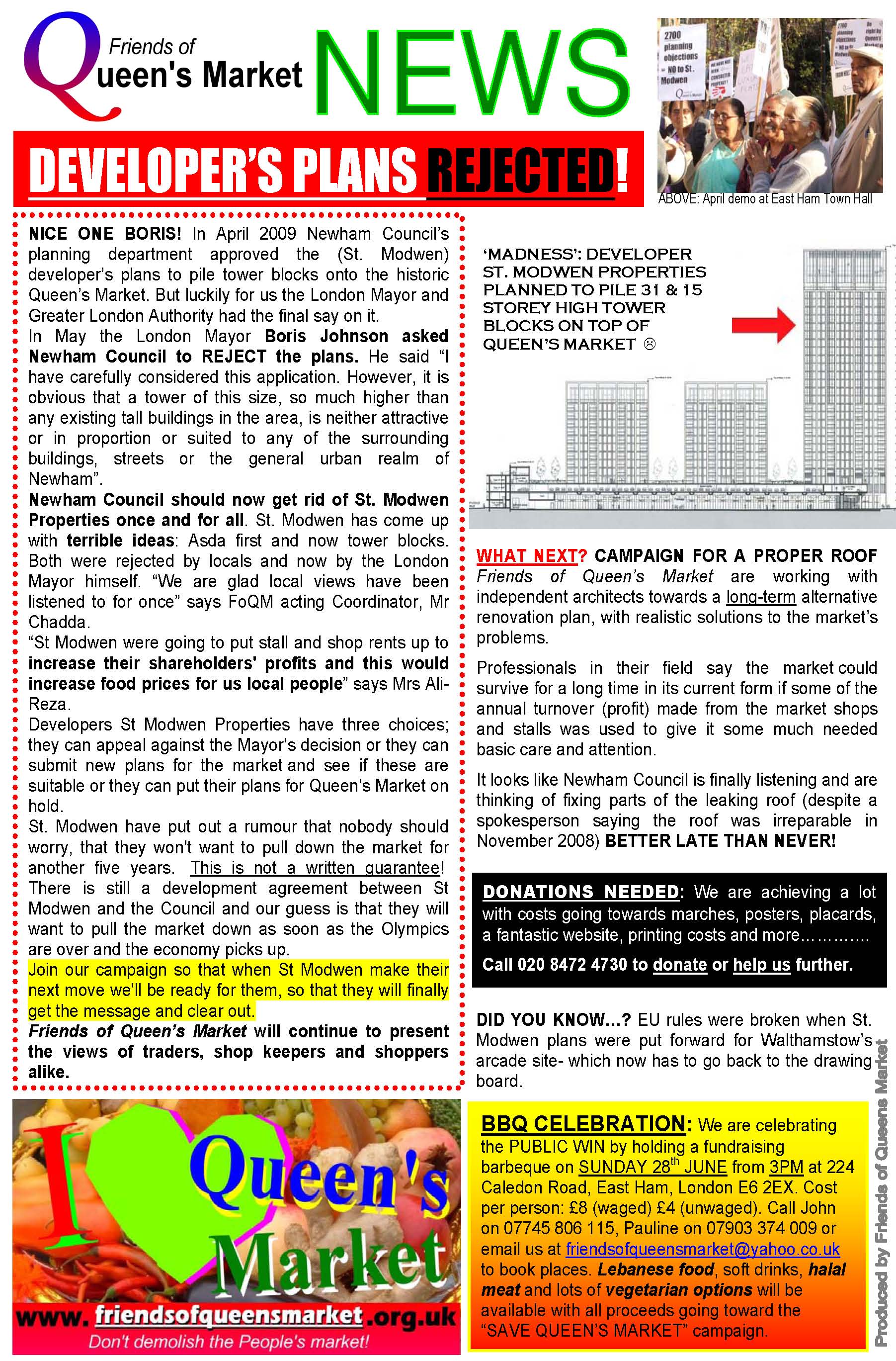 Newsletters and posters – To promote and preserve a thriving publicly ...